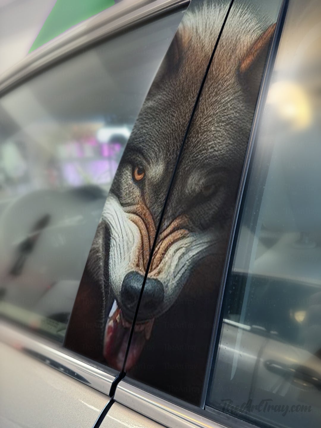 Custom Wolf Auto Pillar Trim Wrap 1pc. (10"X 20") Vinyl Decal | The Art ...